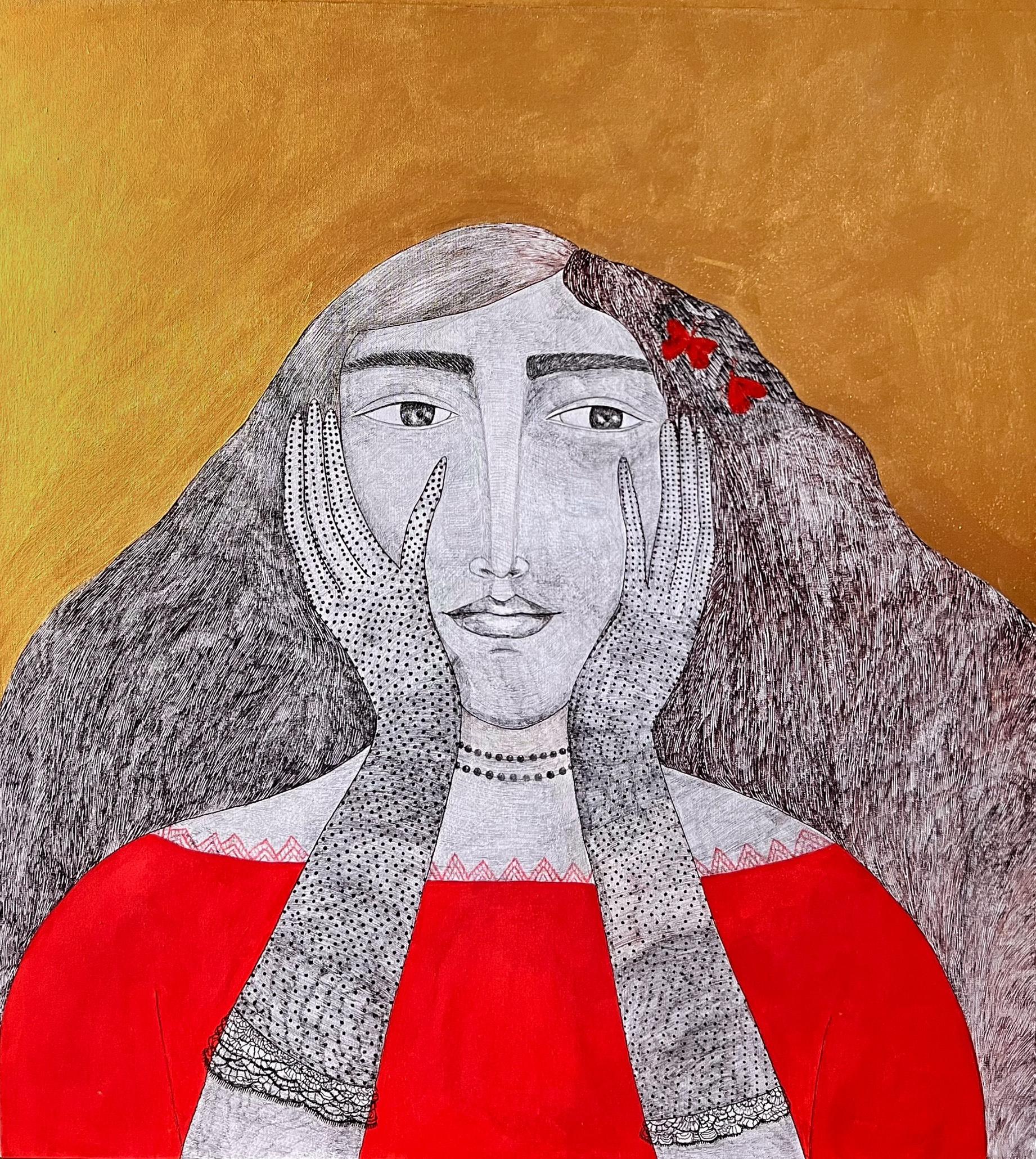 Irina Yakovleva - In flight of thoughts, 80x80cm, acrylic, canvas For ...