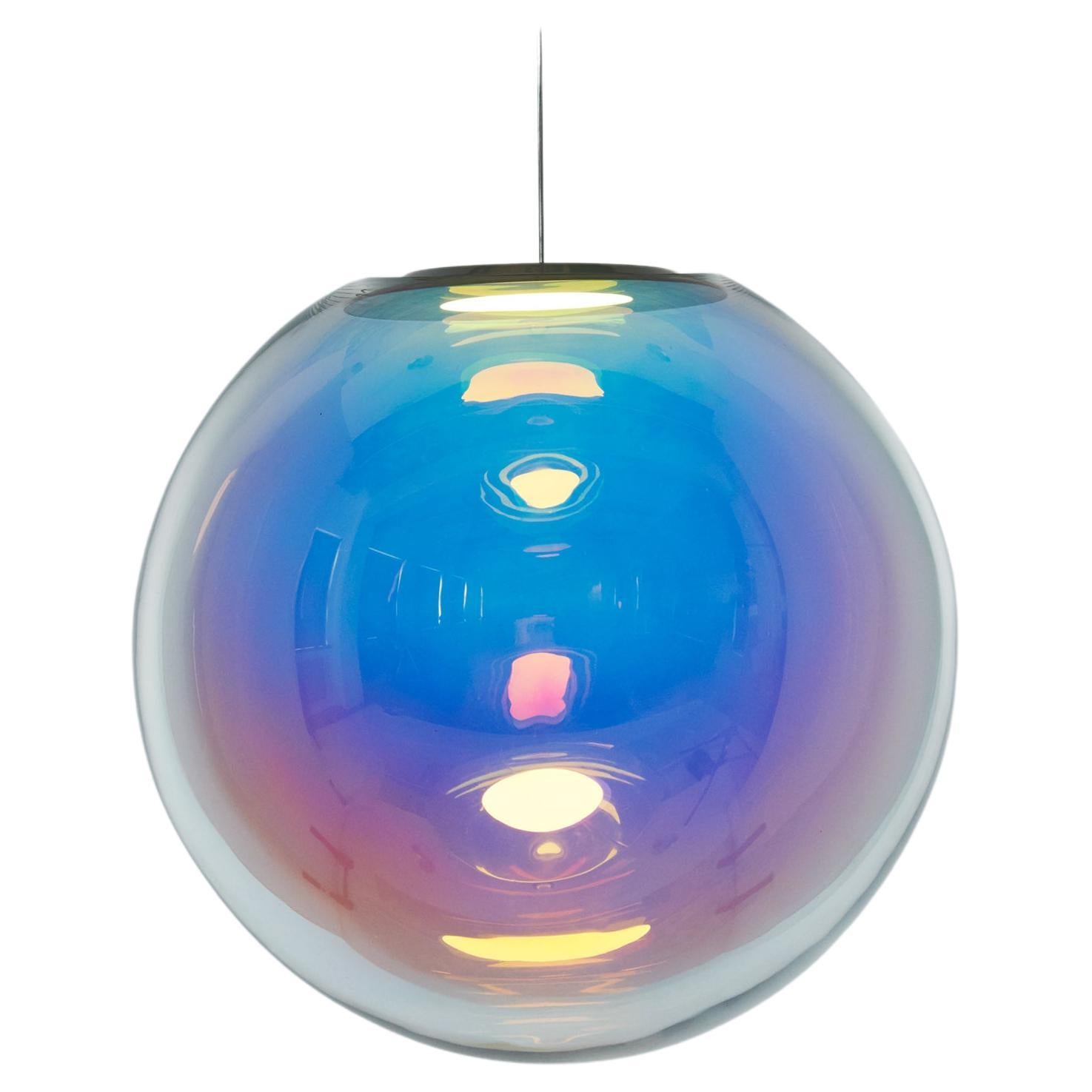 Iris 35 cm Glass Pendant Light Gold Indigo, Sebastian Scherer for NEO ...