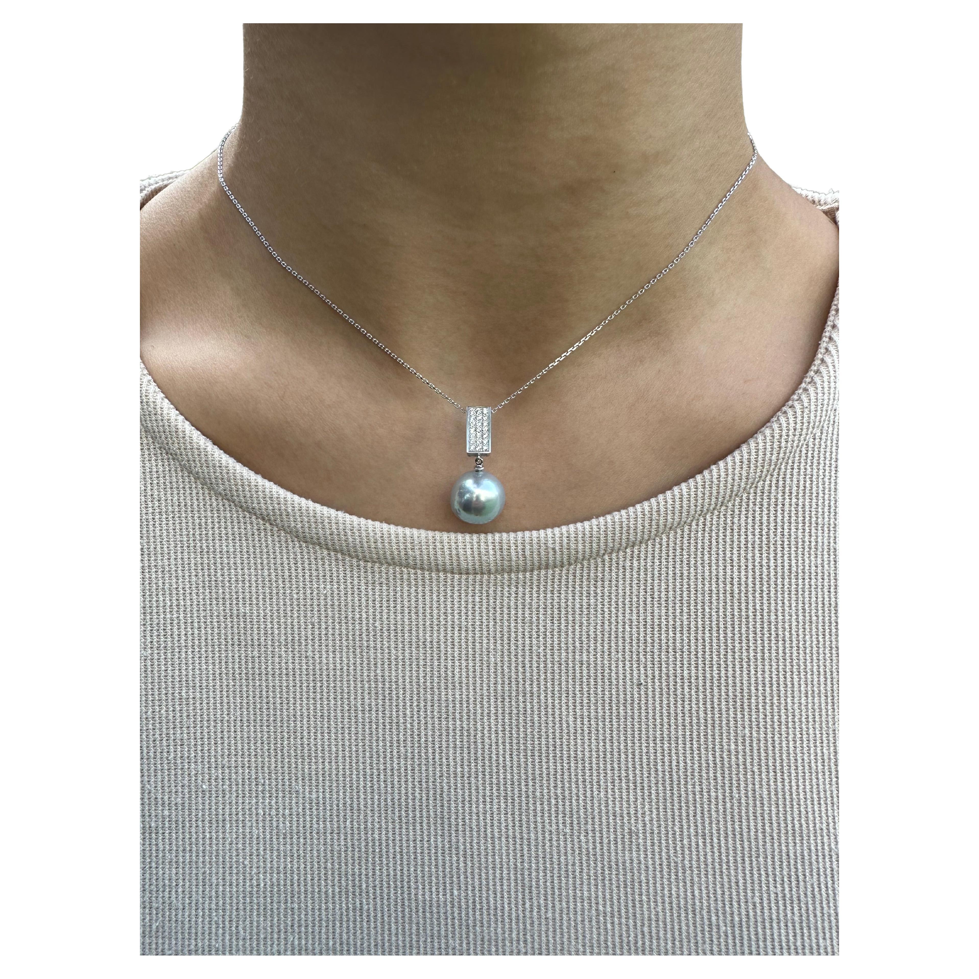 IRIS PARURE, Blue Huge Akoya (Registered) Pearl Necklace, 13.00mm ...