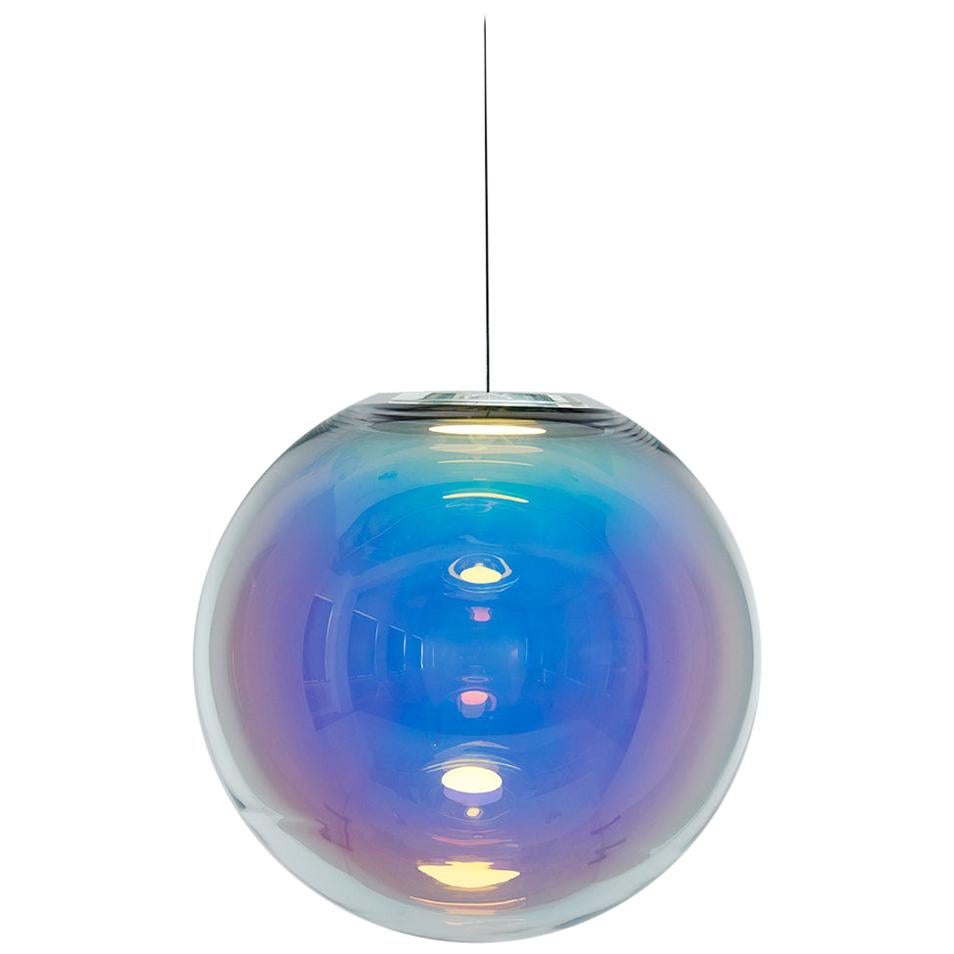 Iris Pendant Light in Crystal Glass and Aluminum For Sale at 1stDibs