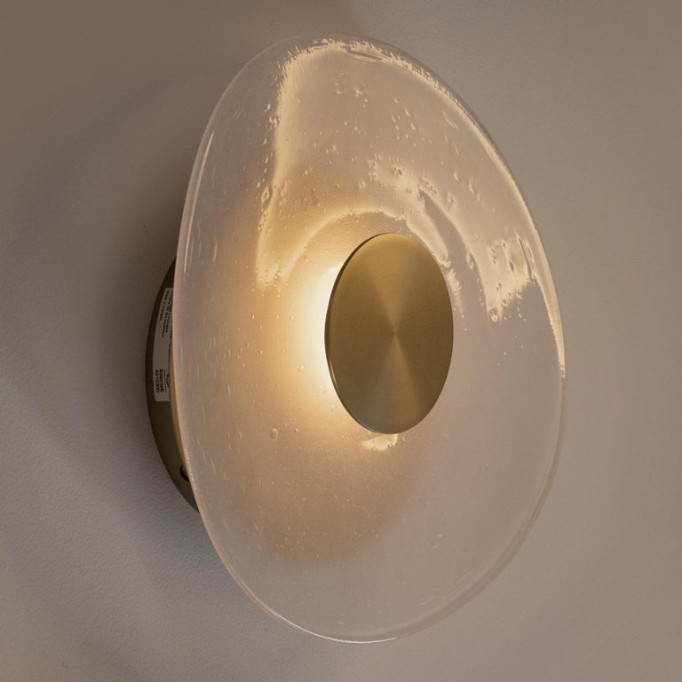 Iris Wall Sconce, Hand-Blown Glass Diffuser For Sale at 1stDibs | blown ...
