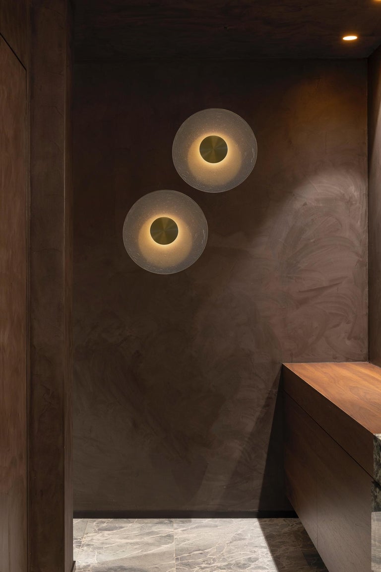 Iris Wall Sconce, Hand-Blown Glass Diffuser For Sale at 1stDibs | blown ...