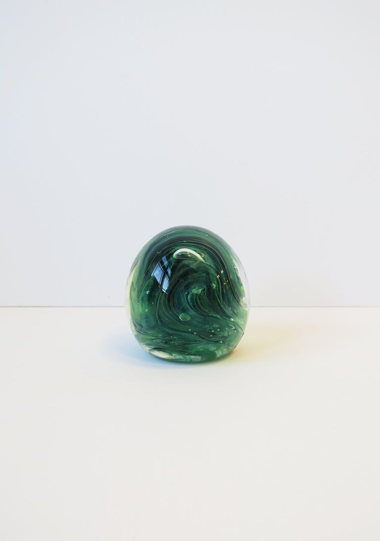 Irish Art Glass Paperweight Sphere Decorative Object at 1stDibs