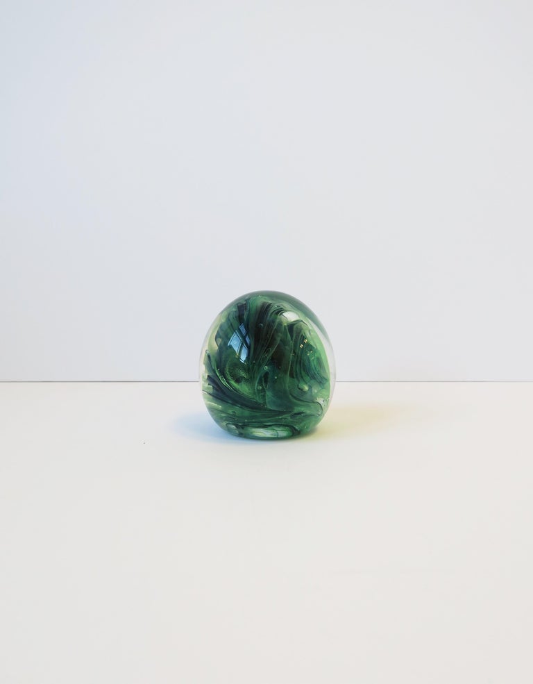 Irish Art Glass Paperweight Sphere Decorative Object at 1stDibs
