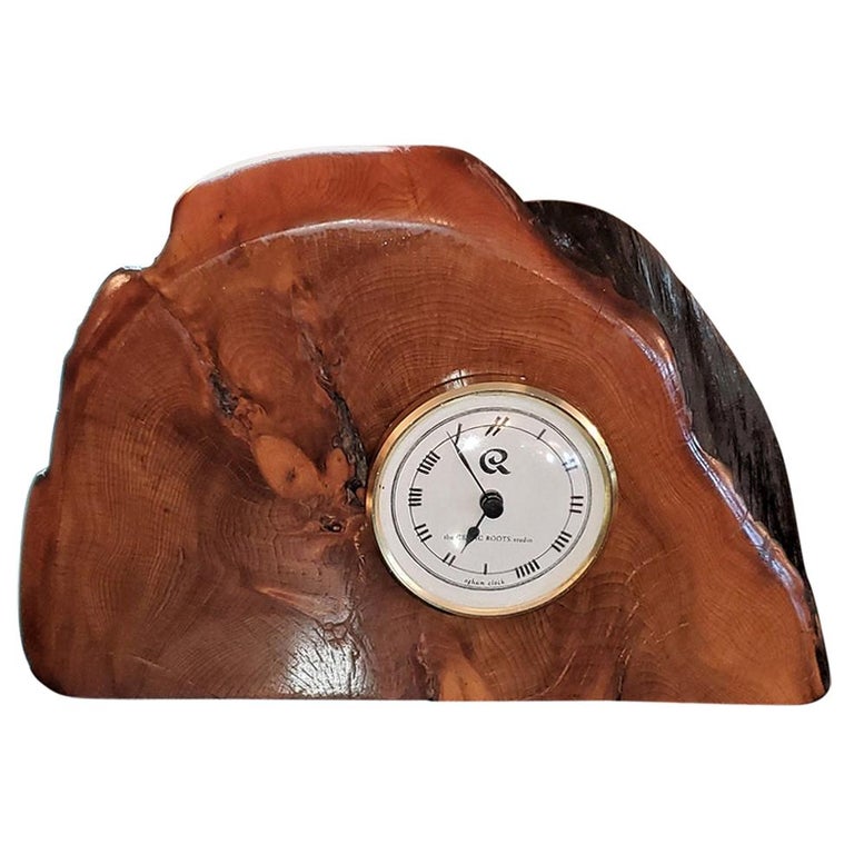 Irish Bog Ash Desk Clock at 1stDibs