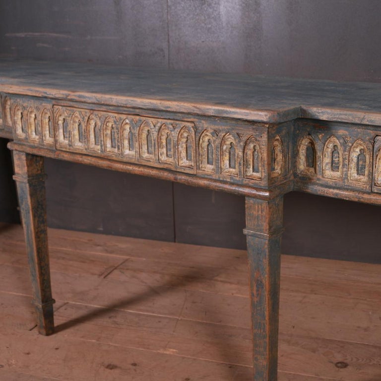 Irish Breakfront Console Table at 1stDibs