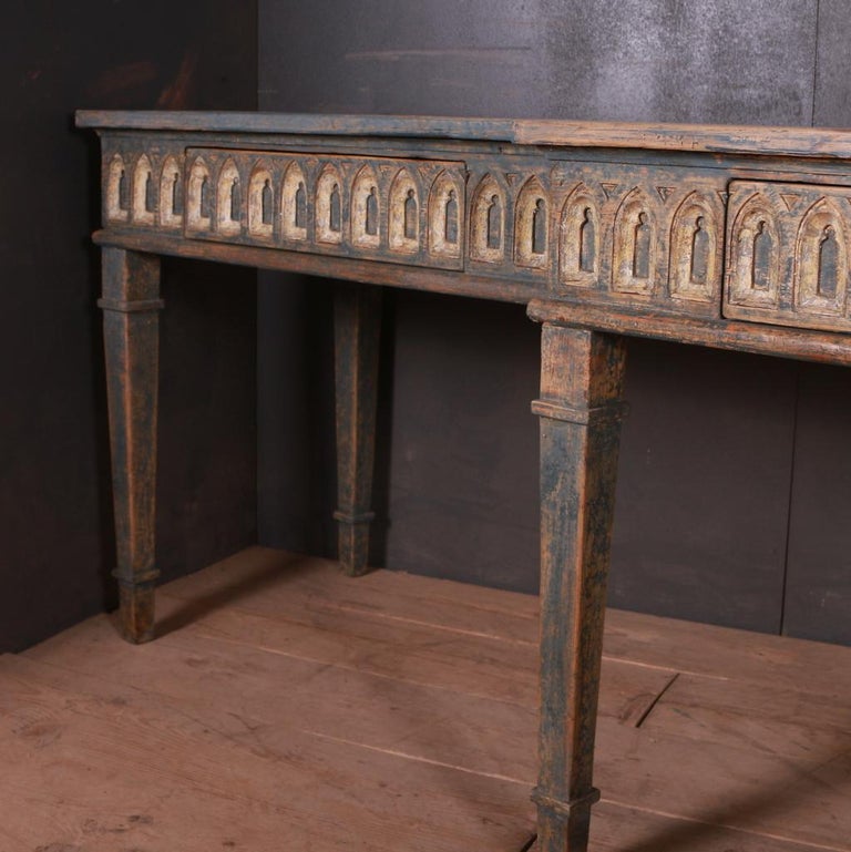 Irish Breakfront Console Table at 1stDibs