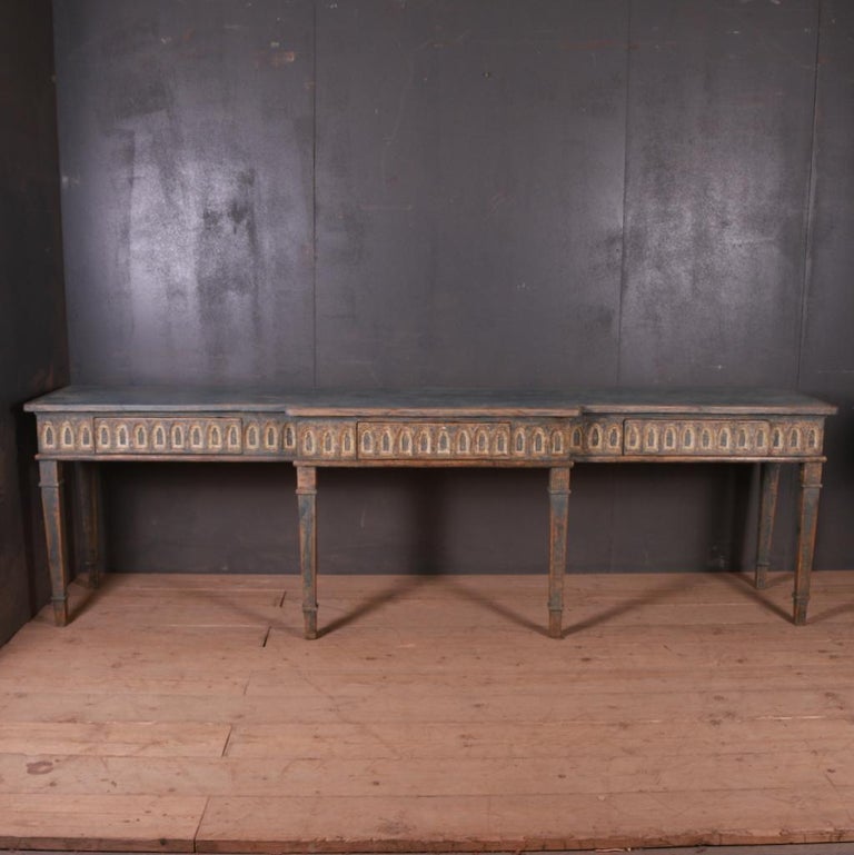 Irish Breakfront Console Table at 1stDibs