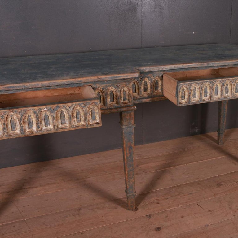 Irish Breakfront Console Table at 1stDibs