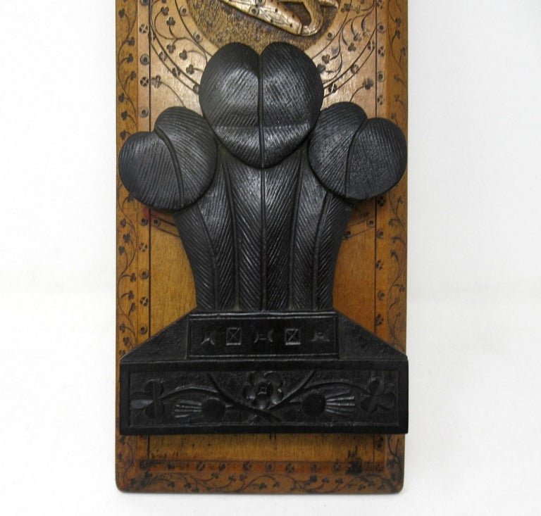 Irish Carved Bog Oak Book Slide Case Harp Shamrock Welsh Feathers ...