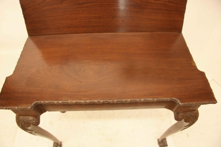 Irish Chippendale Game Table For Sale at 1stDibs