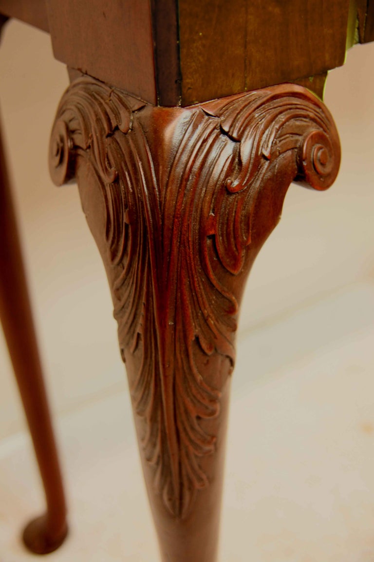 Irish Chippendale Game Table For Sale at 1stDibs