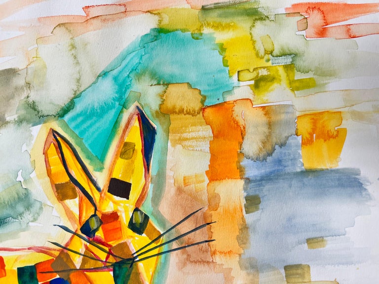 Irish contemporary - March Hare Colorful Irish Contemporary Abstract ...