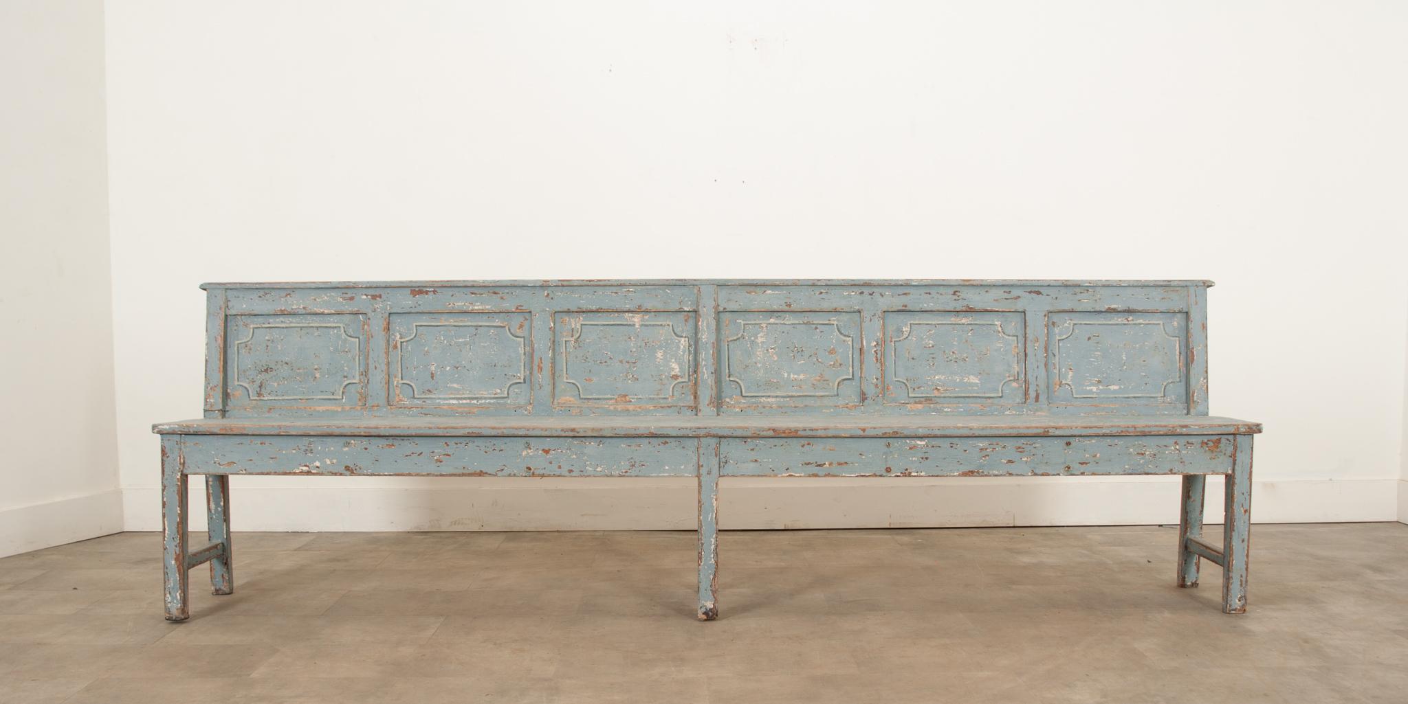 Irish Early 19th Century Painted Bench For Sale at 1stDibs