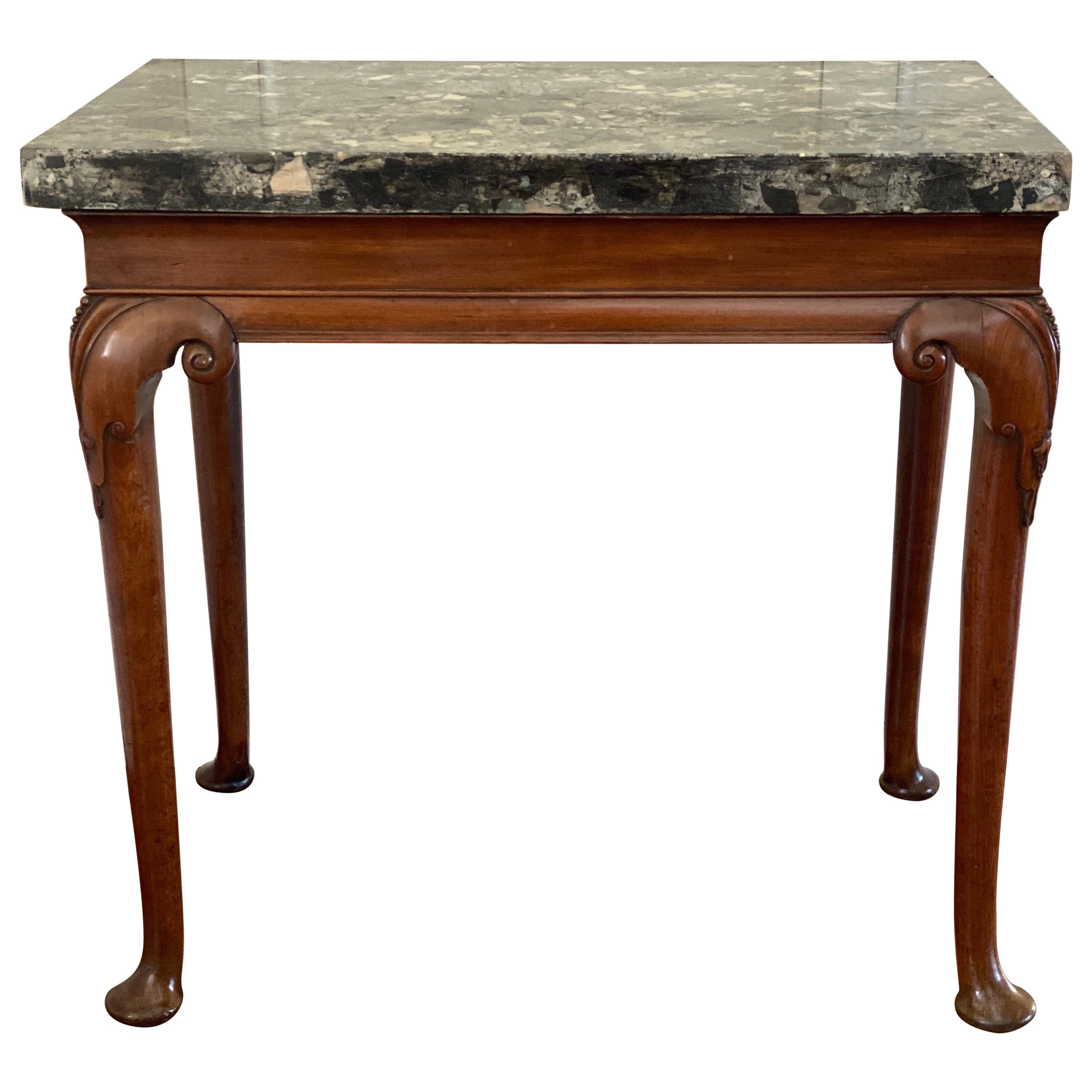 George II Period Walnut Pier / Console Table with Marble Top For Sale ...