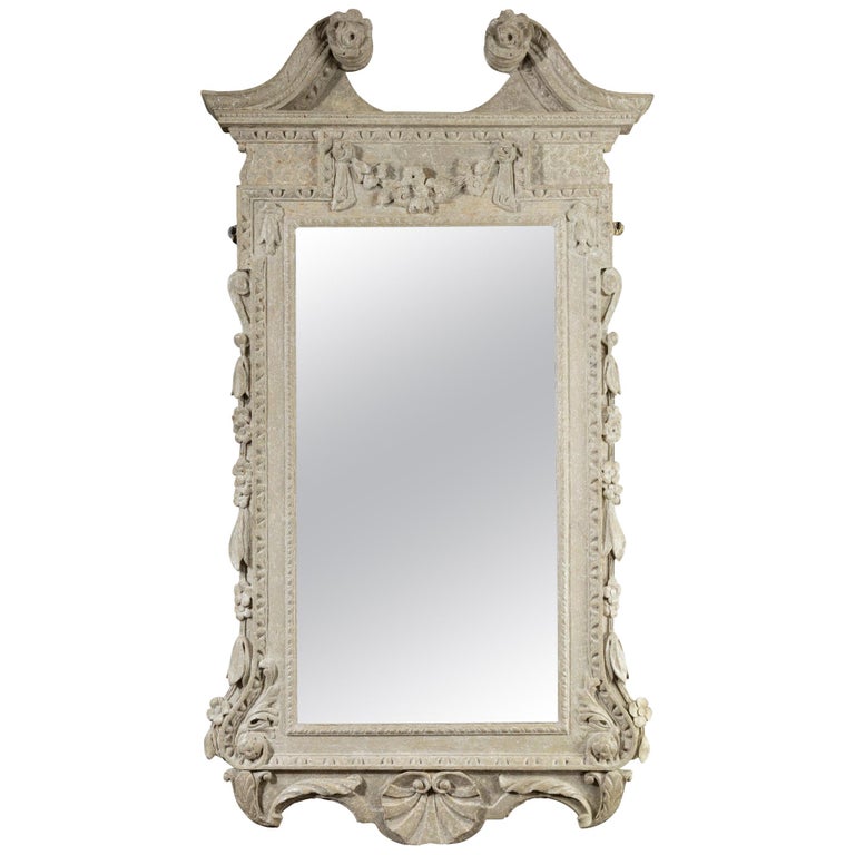Irish George II Painted Mirror in the Kentian Manner For Sale at 1stDibs