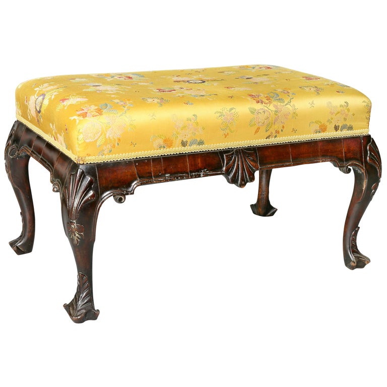 Irish Georgian Mahogany Bench For Sale at 1stdibs