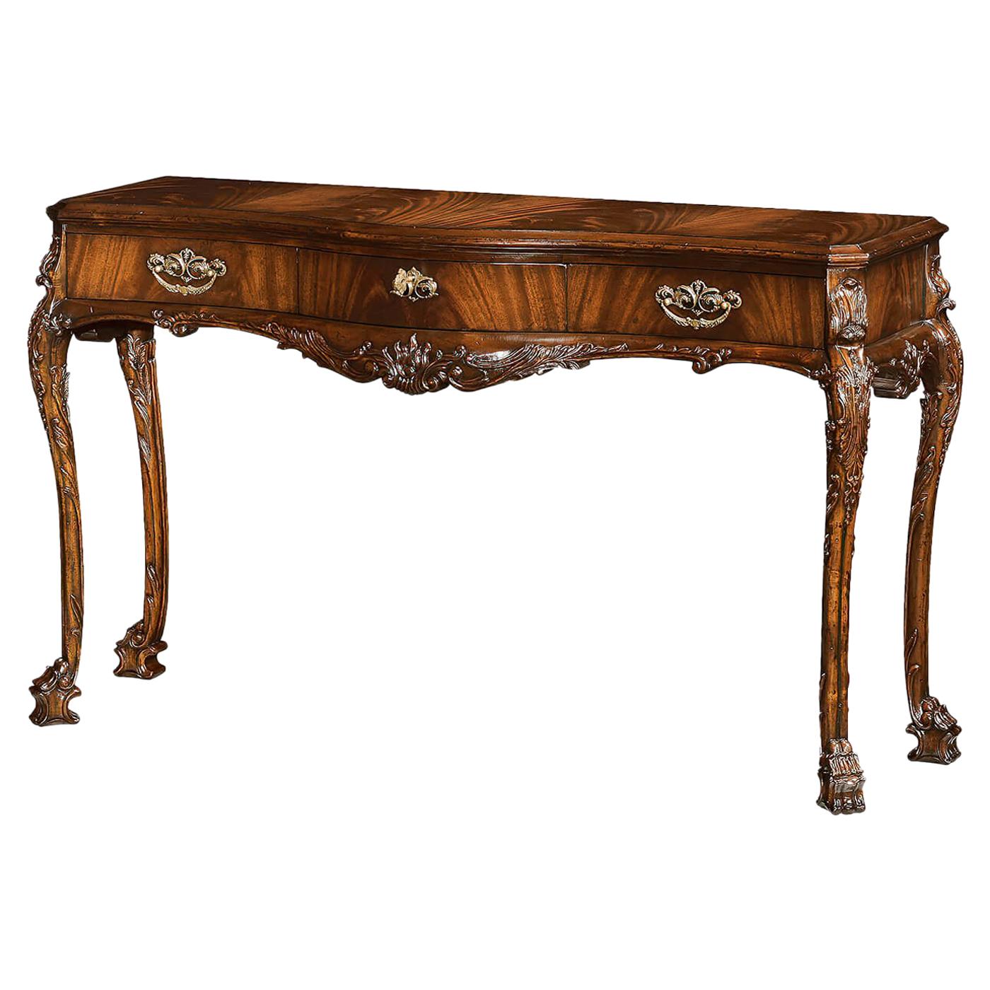 Irish Georgian Mahogany Console at 1stDibs