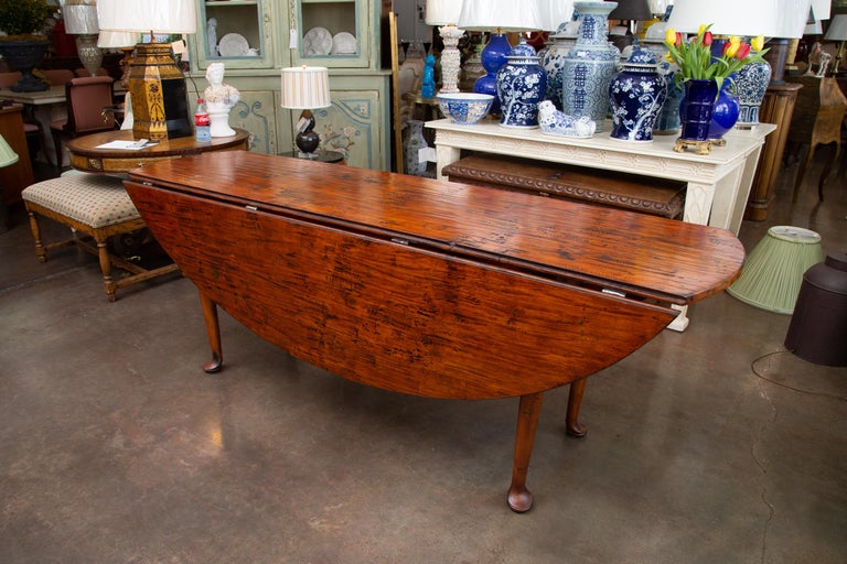 Irish Georgian Style Drop-Leaf Dining Table at 1stDibs
