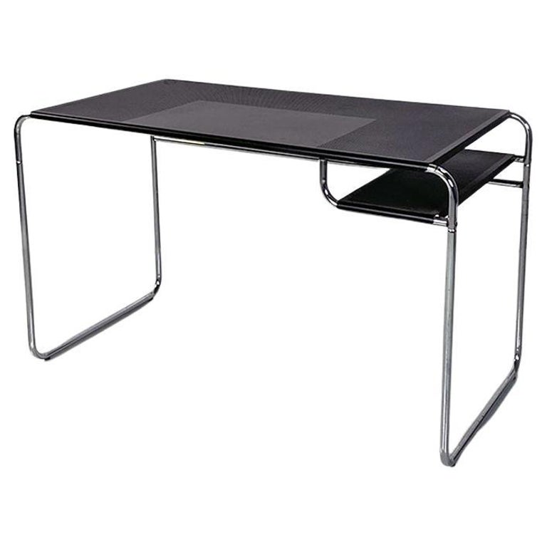 Irish International Style Black and Chromed Metal Desk by Eileen Grey ...