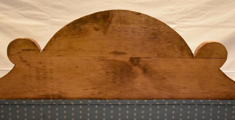 Irish Pine Camelback Settee at 1stDibs