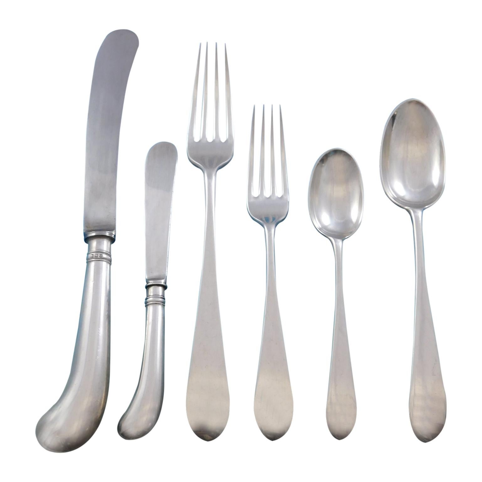 Queen Anne by James Robinson Sterling Silver Flatware Set Dinner 20 ...