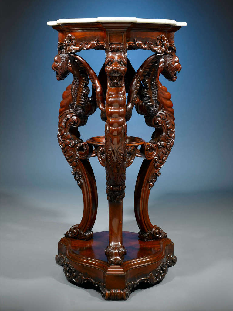 Irish Rosewood Pedestals at 1stDibs