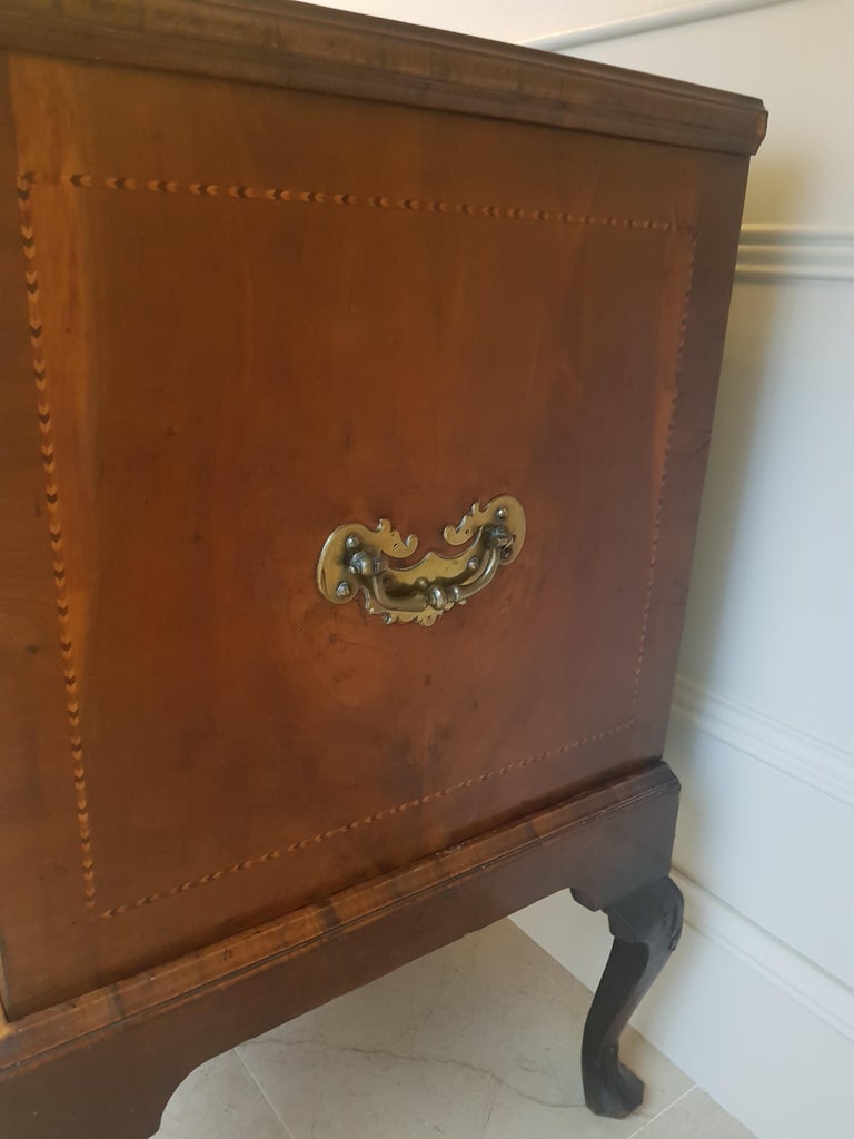 Irish Walnut George 1 Silver Chest For Sale at 1stdibs