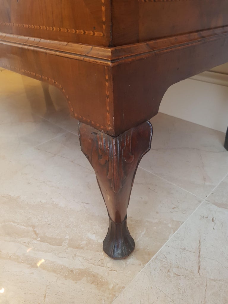 Irish Walnut George 1 Silver Chest For Sale at 1stdibs