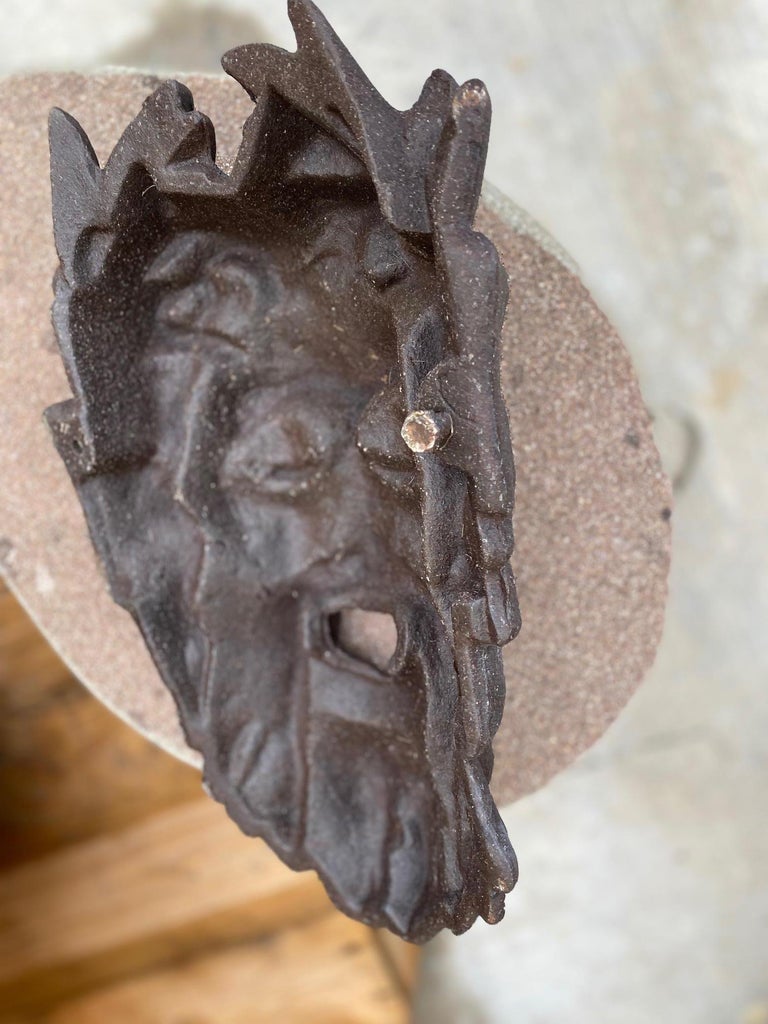 Iron Bacchus Face Spout at 1stDibs