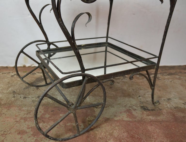 Iron Bar Cart at 1stDibs