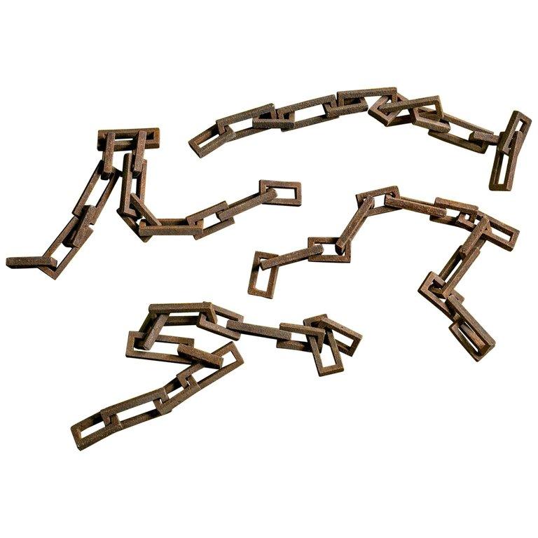 Antique French Iron Chain For Sale at 1stDibs