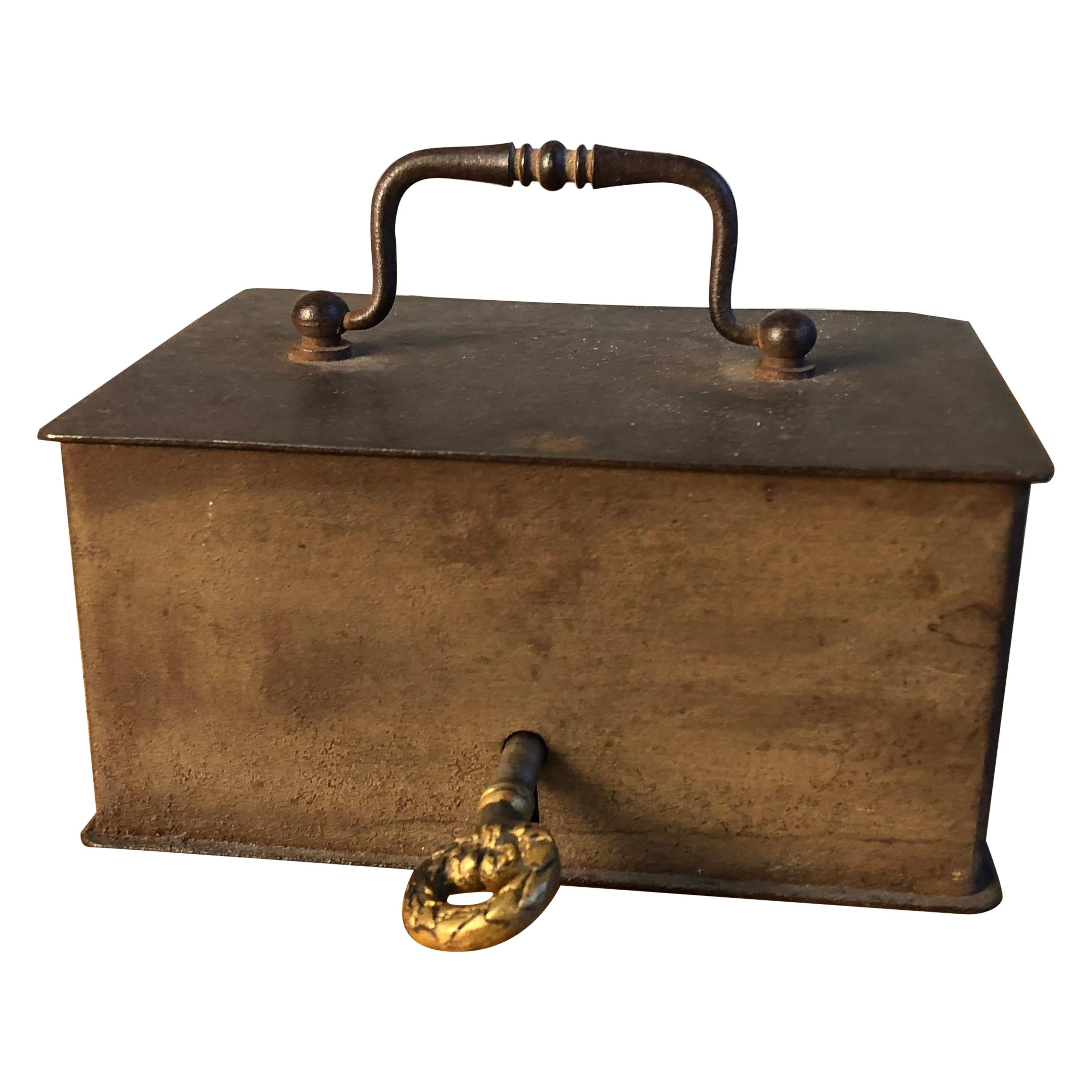 Iron Lock Box - 2 For Sale on 1stDibs | iron lock key lock box