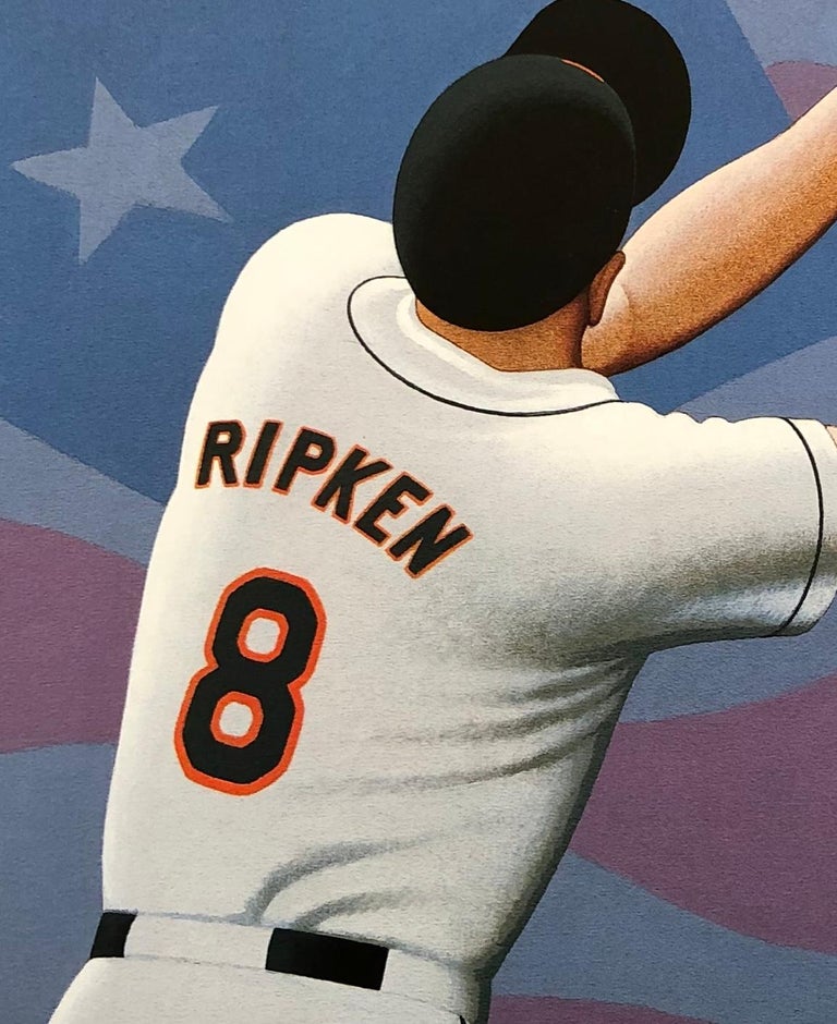 “IRON MAN” Cal Ripken, Original Painting by Lynn Curlee For Sale at 1stDibs