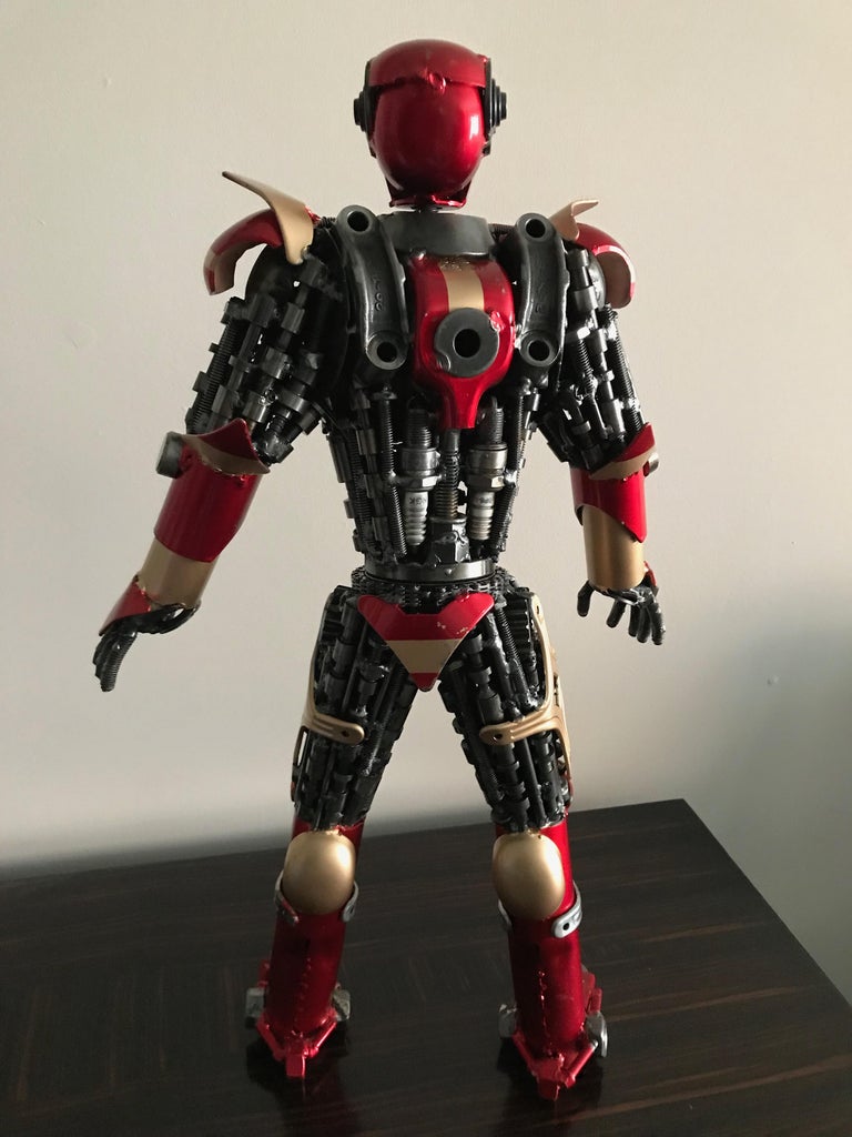 Iron Man Metal Sculpture For Sale at 1stDibs