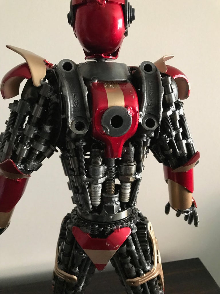 Iron Man Metal Sculpture For Sale at 1stDibs