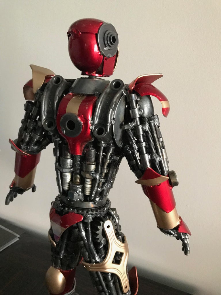 Iron Man Metal Sculpture For Sale at 1stDibs