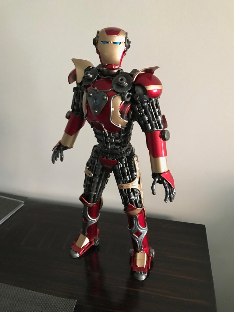 Iron Man Metal Sculpture For Sale at 1stDibs