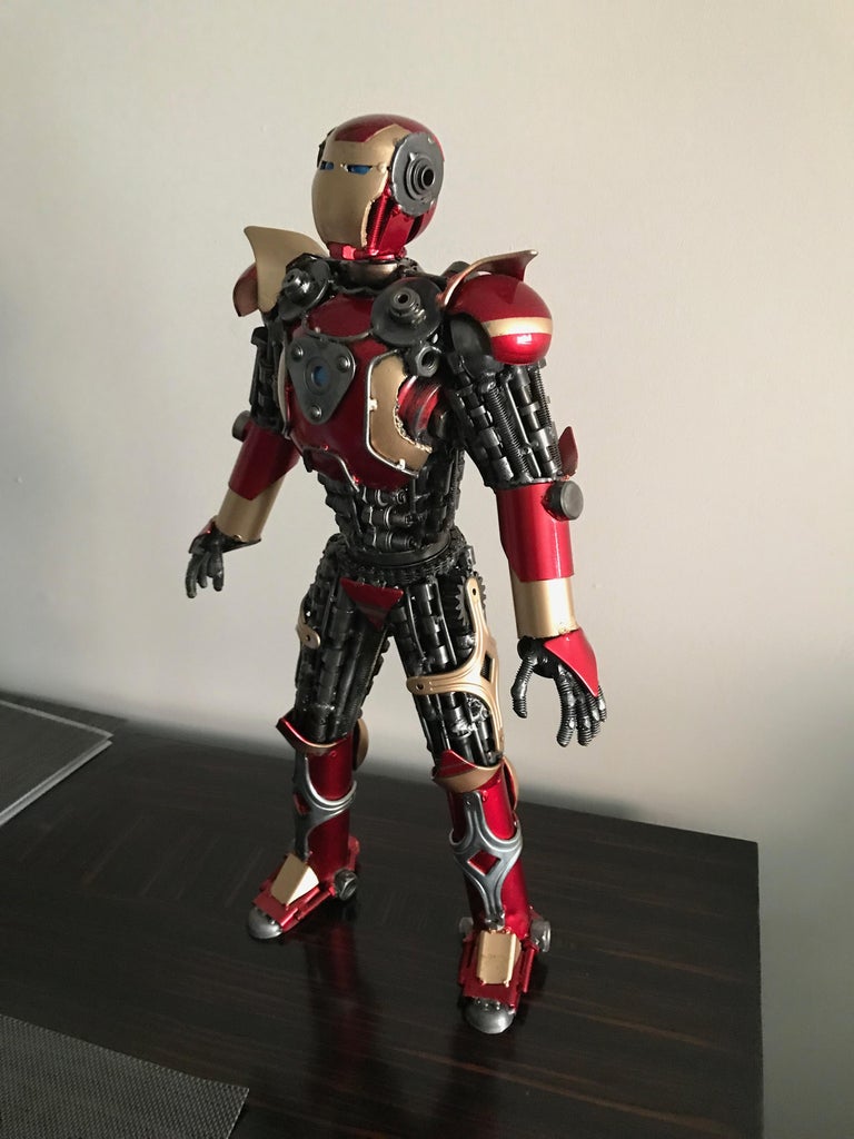 Iron Man Metal Sculpture For Sale at 1stDibs