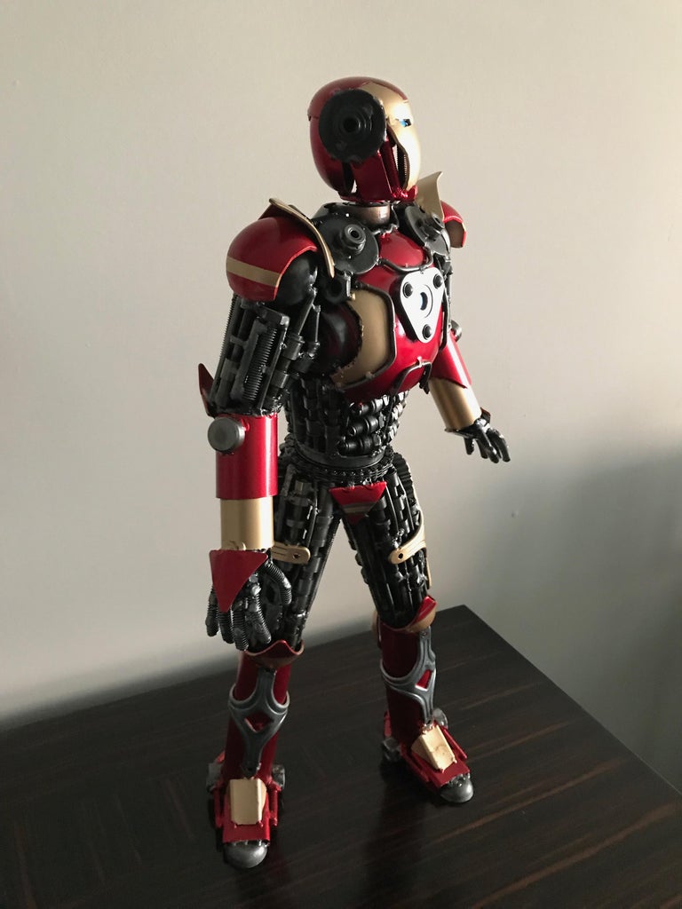 Iron Man Metal Sculpture For Sale at 1stDibs