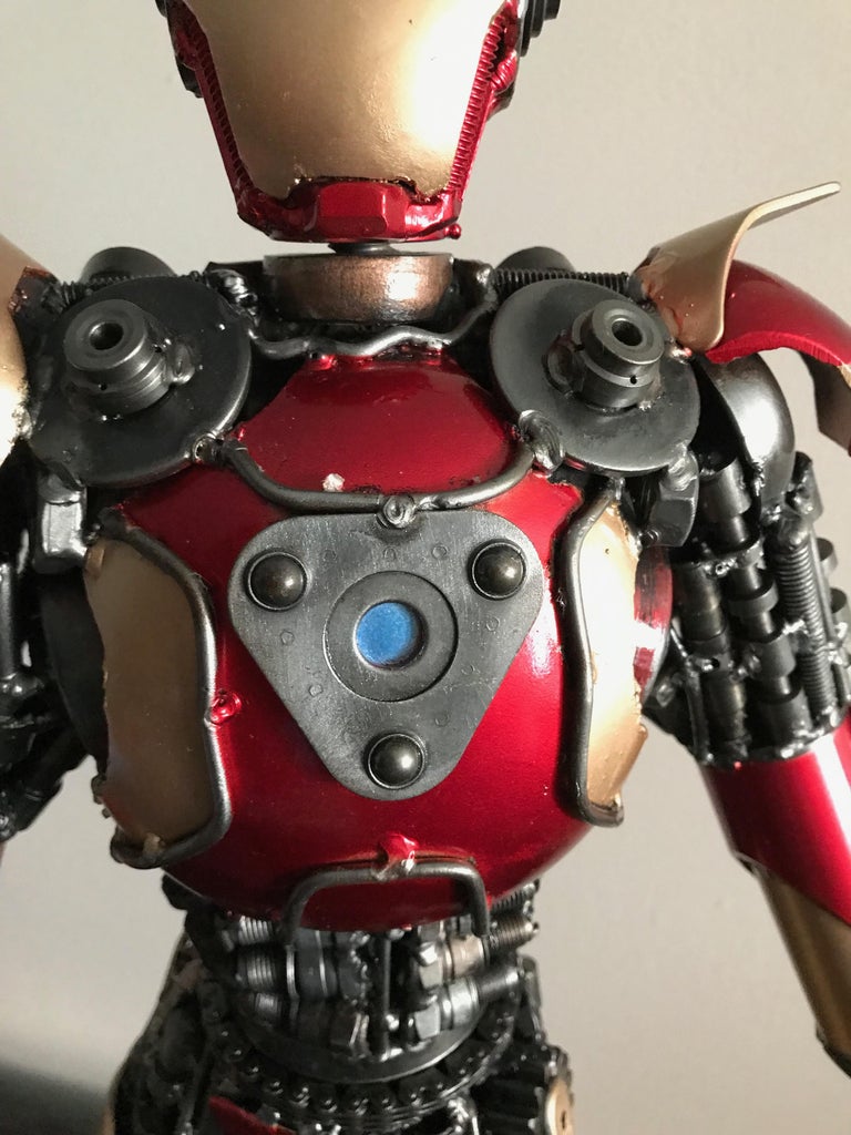 Iron Man Metal Sculpture For Sale at 1stDibs