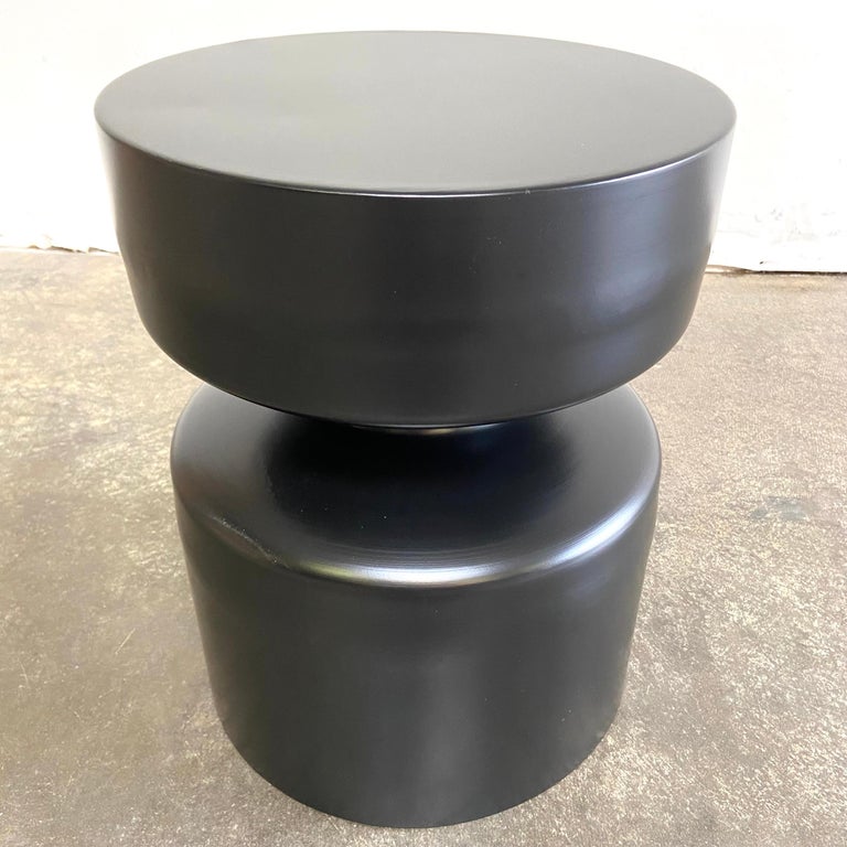 Iron Pawn Shaped Black Side Table or Stool For Sale at 1stDibs