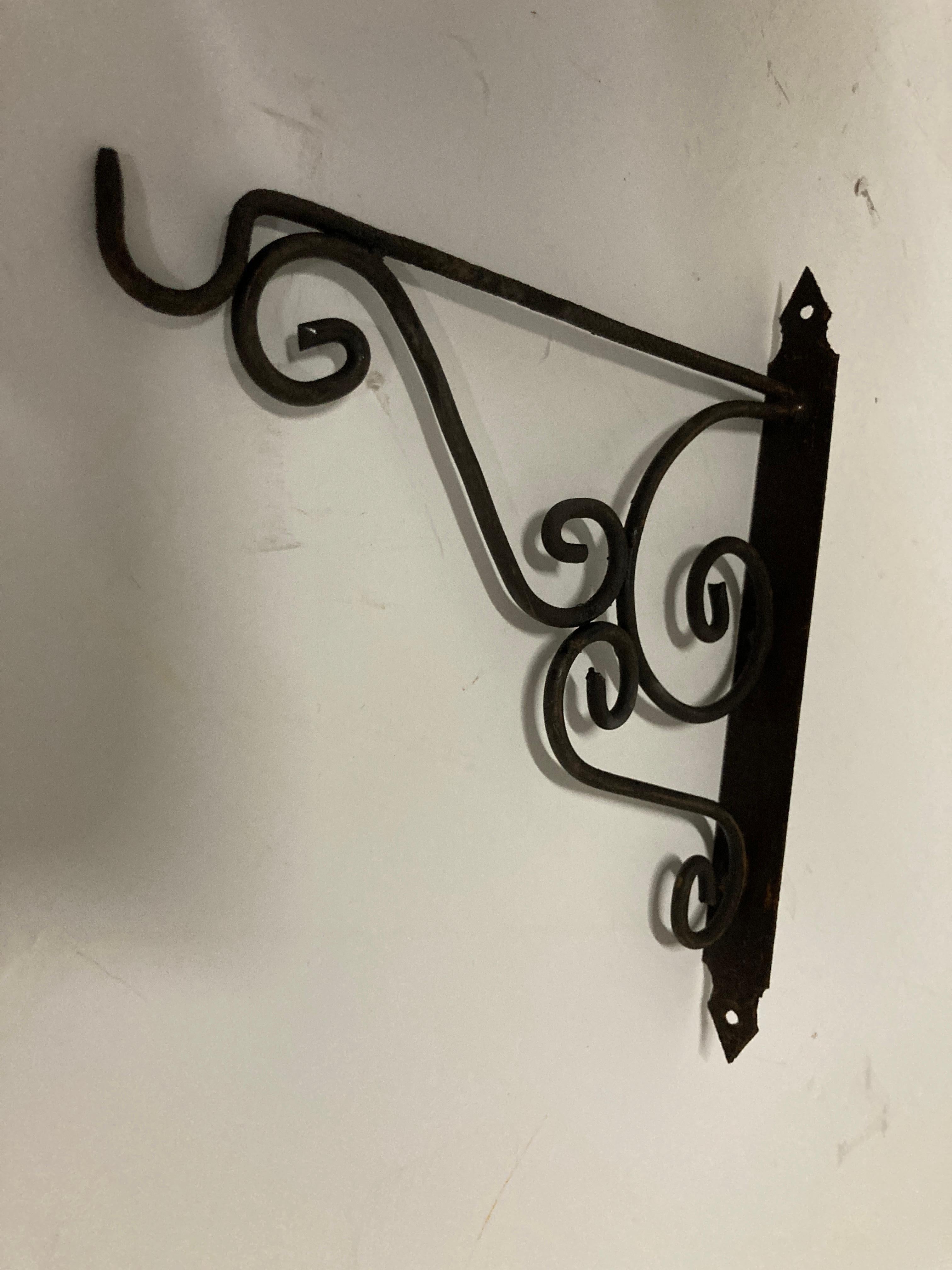 Circa 1880 Cast Iron Lamp Brackets at 1stDibs