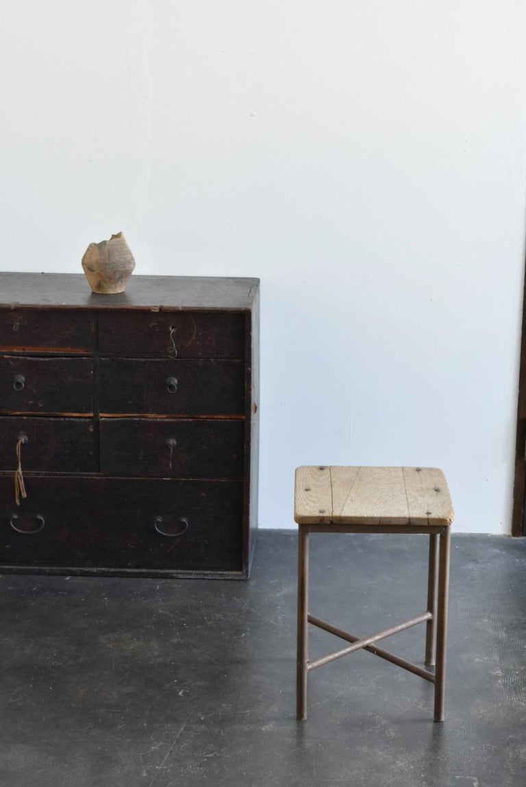 Iron Stool Used in an Old Japanese Elementary School/Made in 1965 For ...