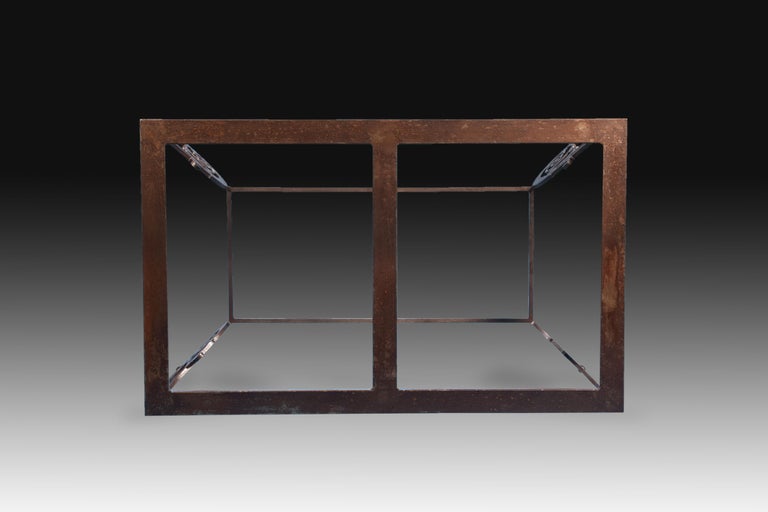Iron Table Base with "Antique" Finish For Sale at 1stDibs