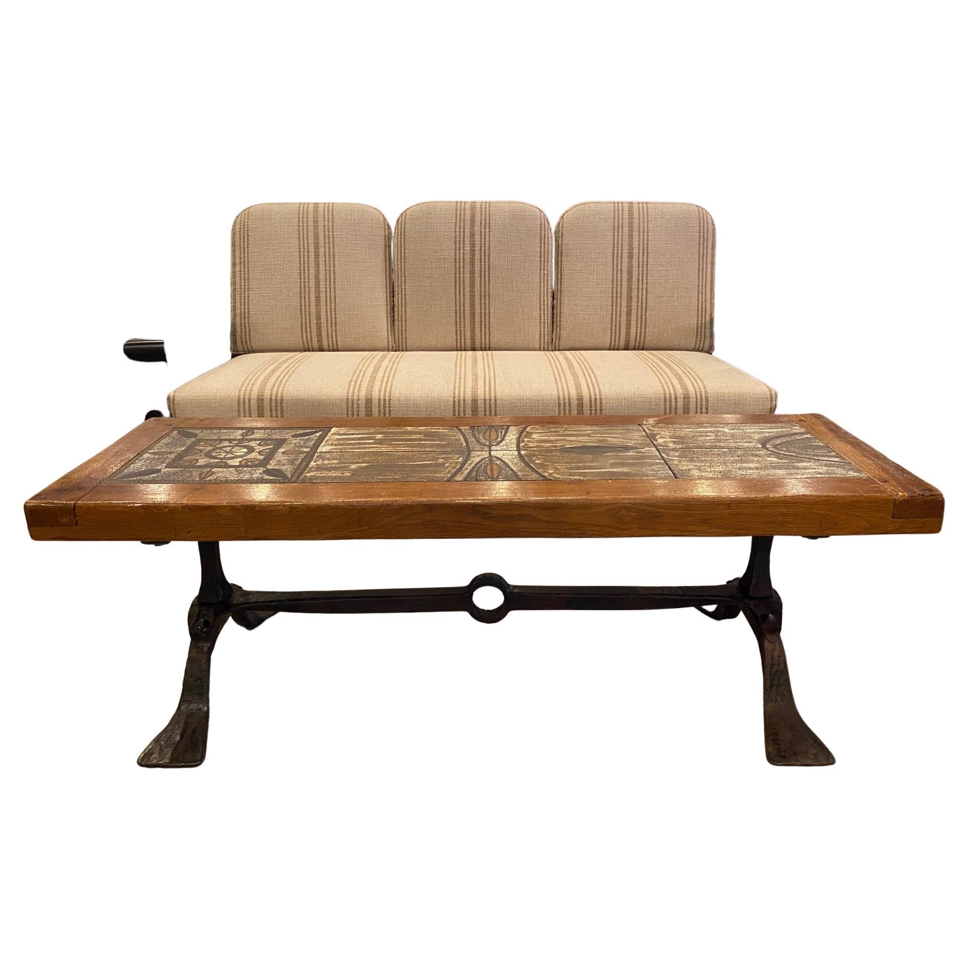 Iron and Tile Cocktail Table by Jg Picard, 1960s, France For Sale at ...