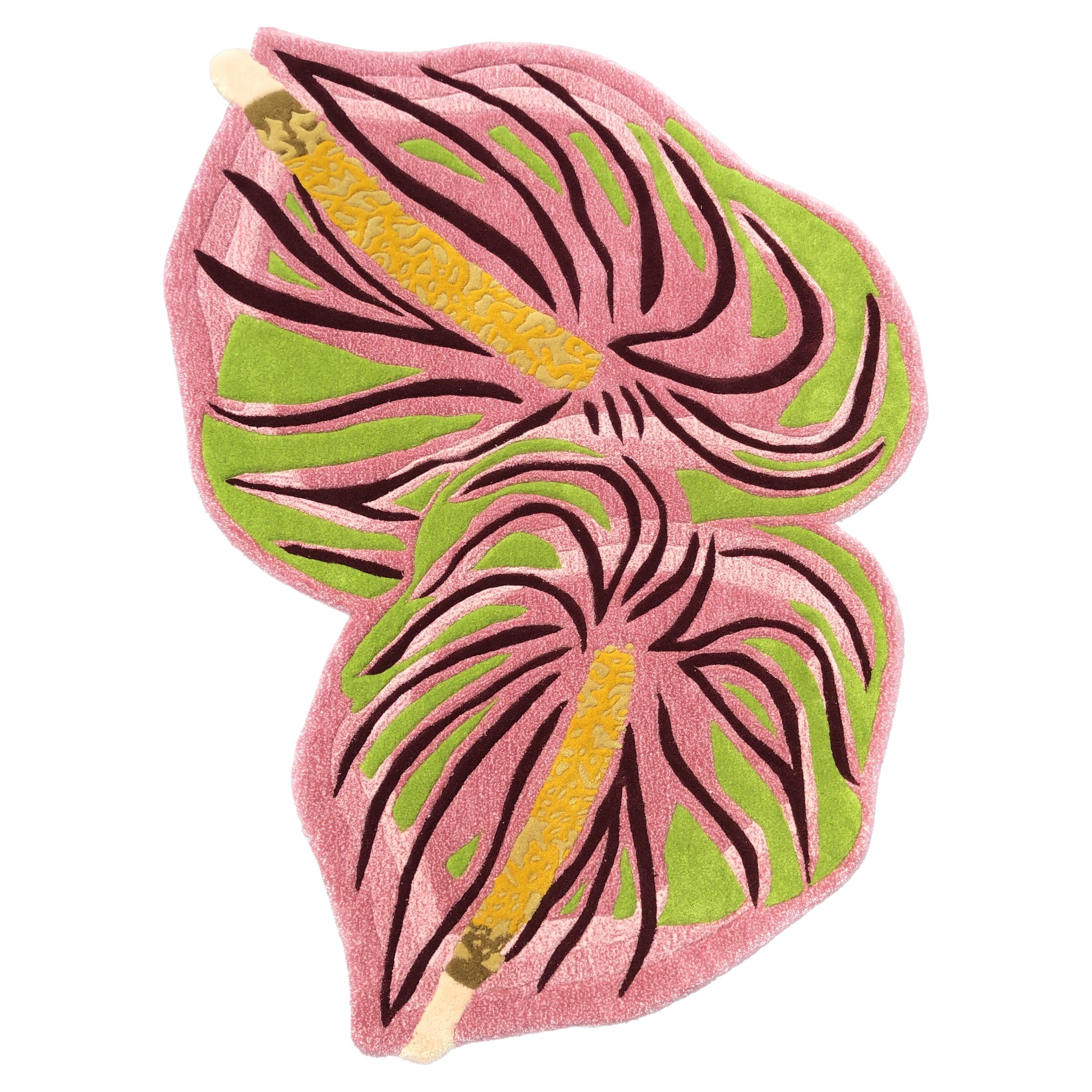 Irregular Flower Shape with Modern Style with Shades of Pink and Purple ...