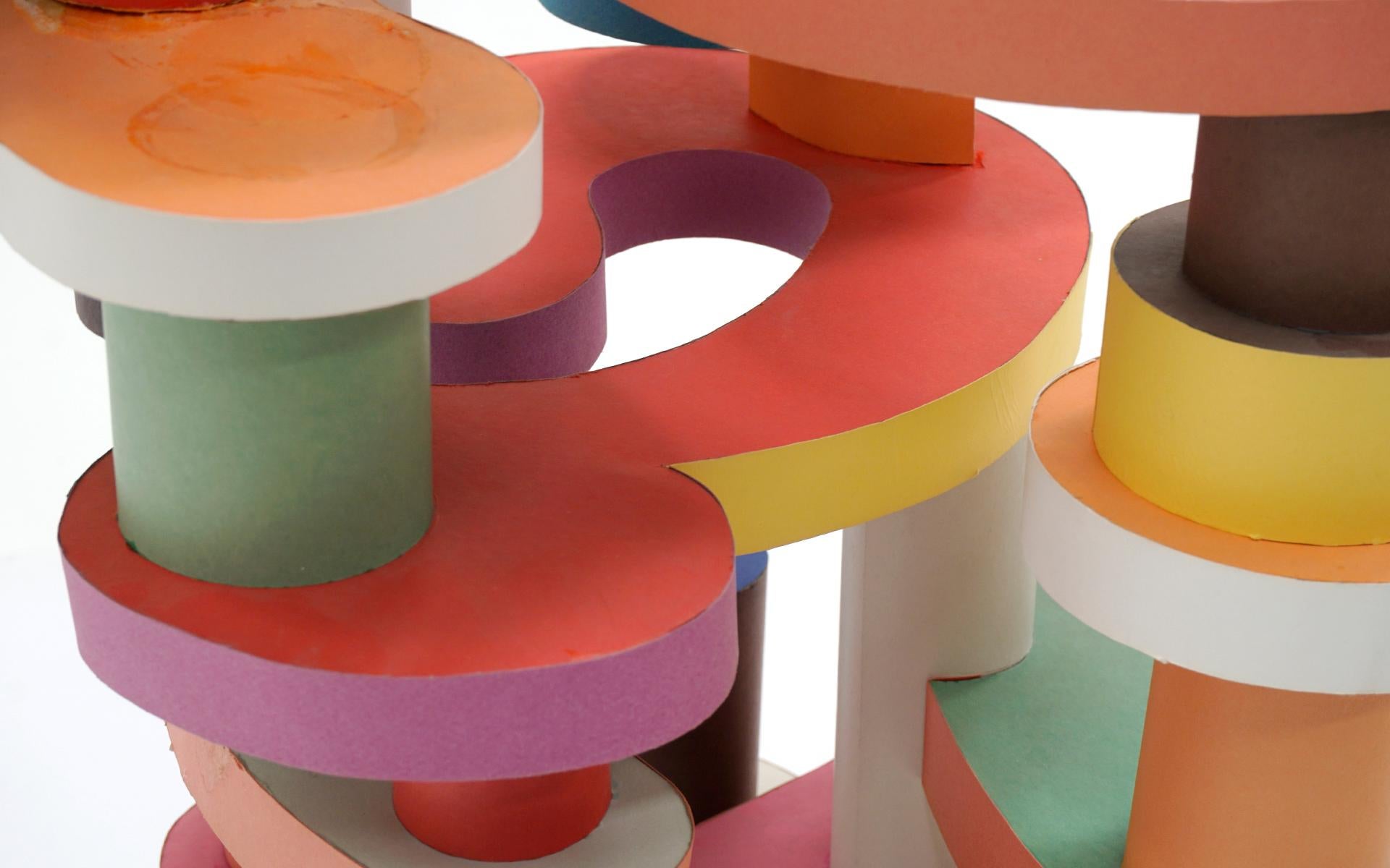 Irving Harper Hand Made Multicolor Paper Table Top Sculpture, One of a ...