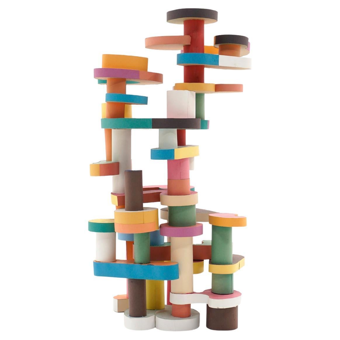 Irving Harper Hand Made Multicolor Paper Table Top Sculpture, One of a ...