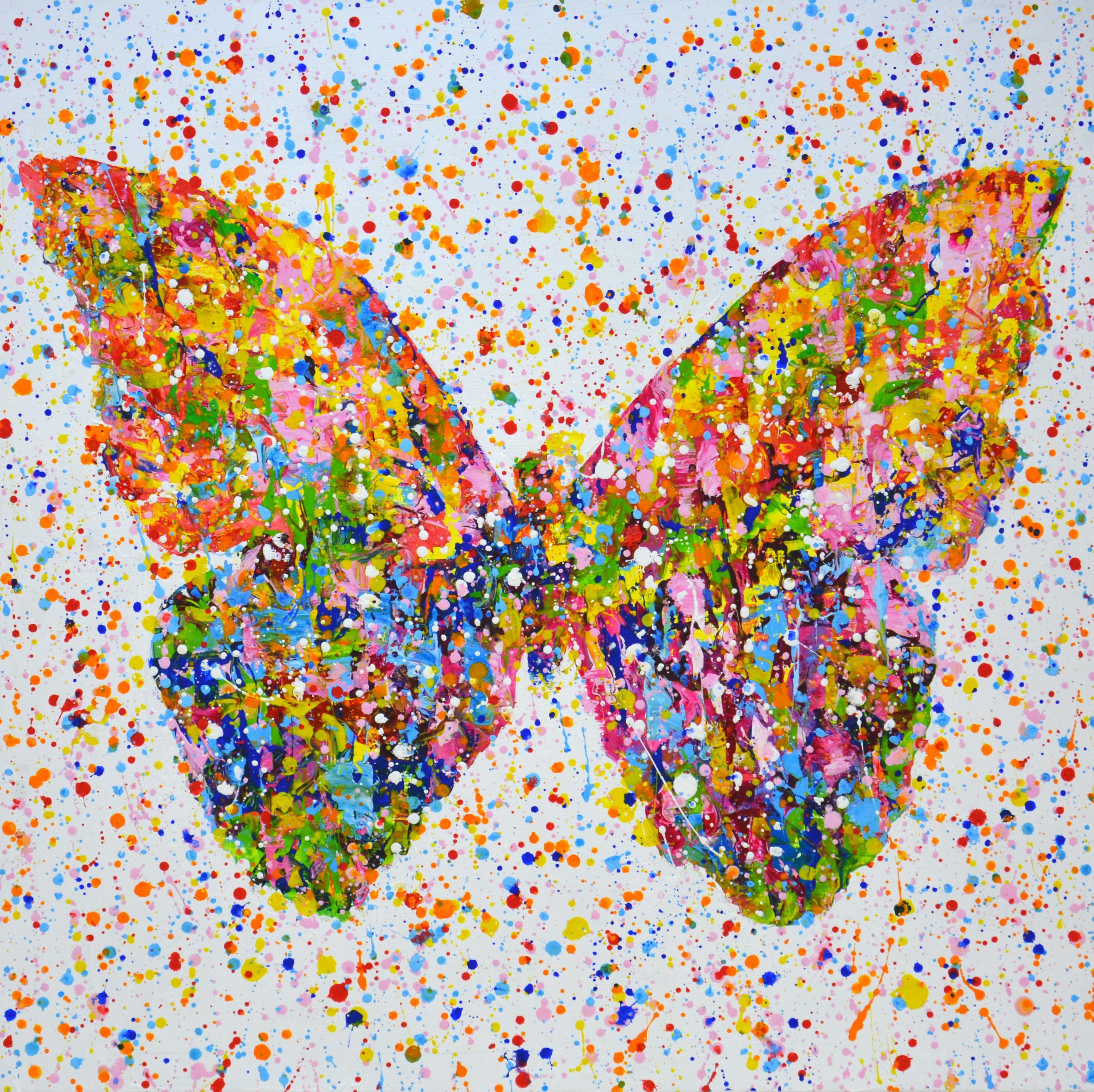 Iryna Kastsova - Butterfly. For Sale at 1stDibs | butterfly pointillism ...